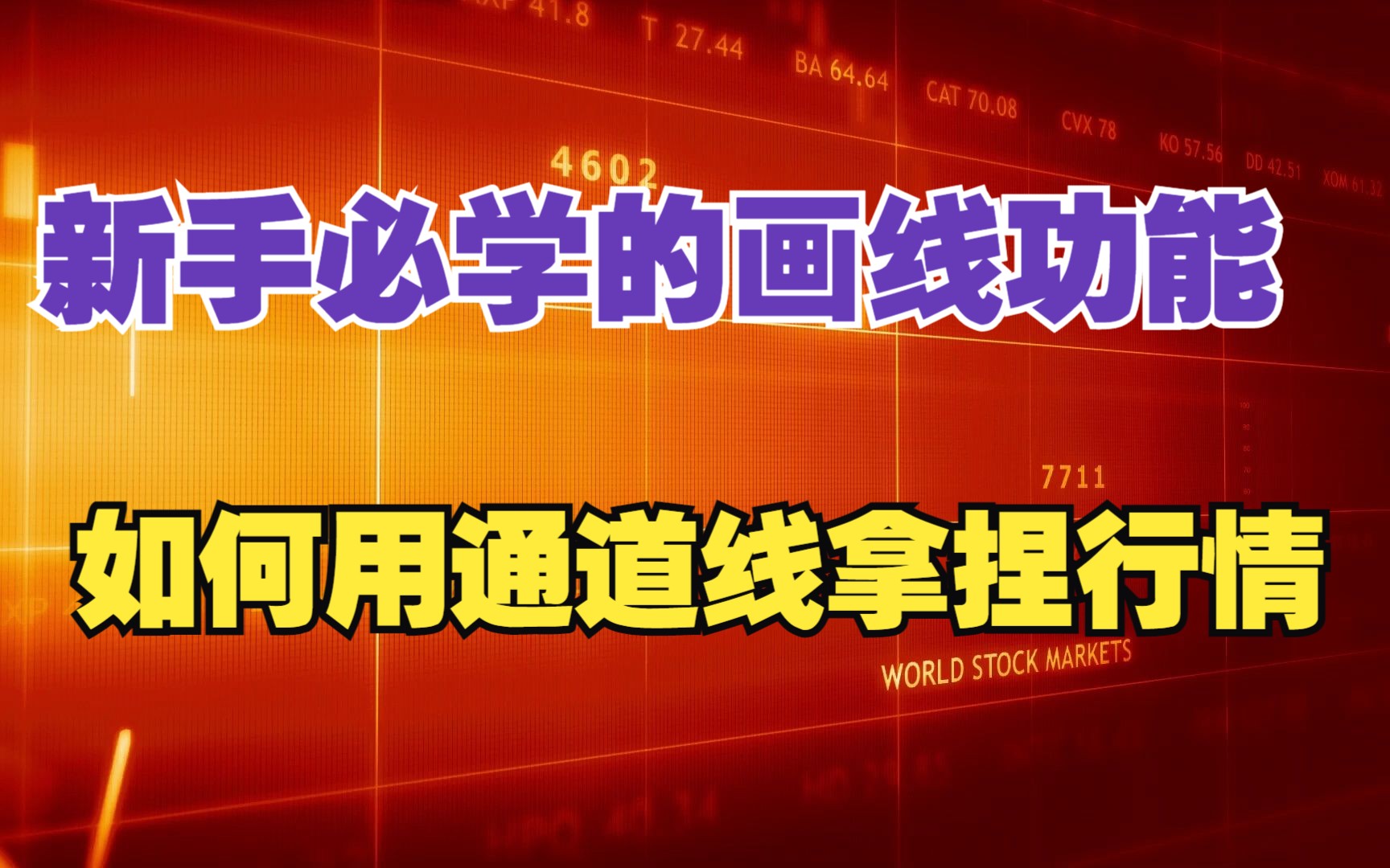 炒股必学的画线功能:通道线的使用方法,如何用通道线拿捏行情!