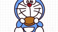 机器猫简笔画:画可爱的哆啦A梦,卡通简笔画大全