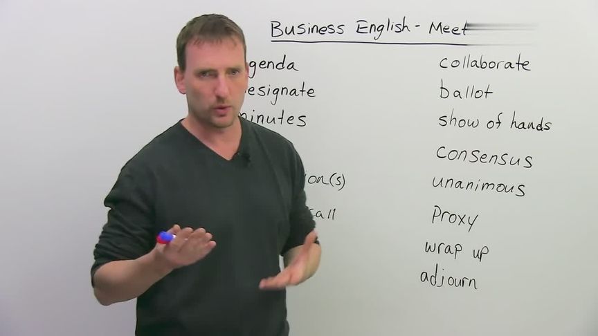英语外教告诉你:会议要严肃,用词要得当,你知道应该怎么说吗?