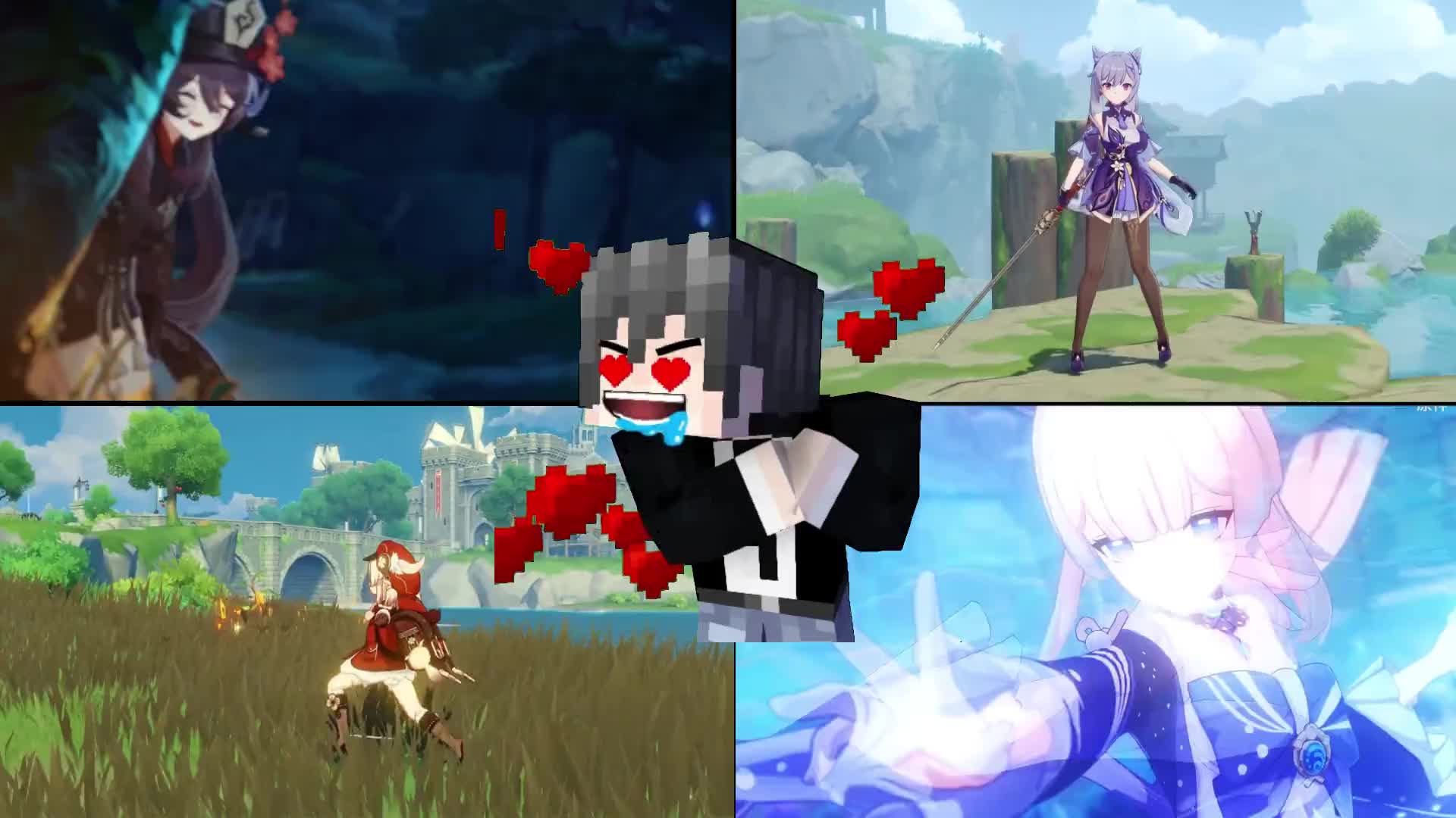 《原神》方块轩和渣渣辉的自拟地图挑战