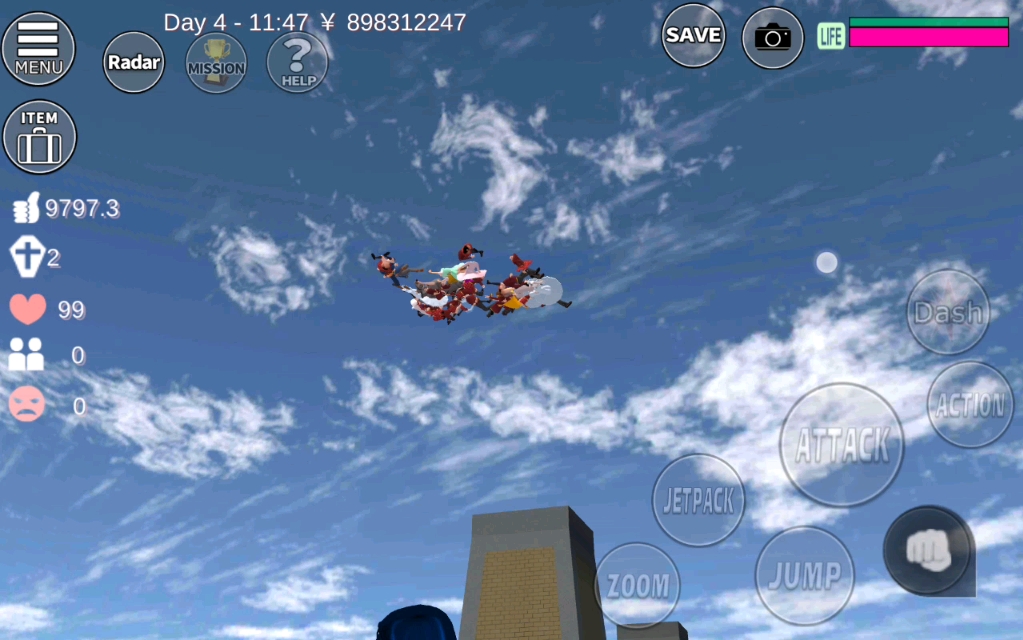 丢 死人啦!_樱花校园模拟器