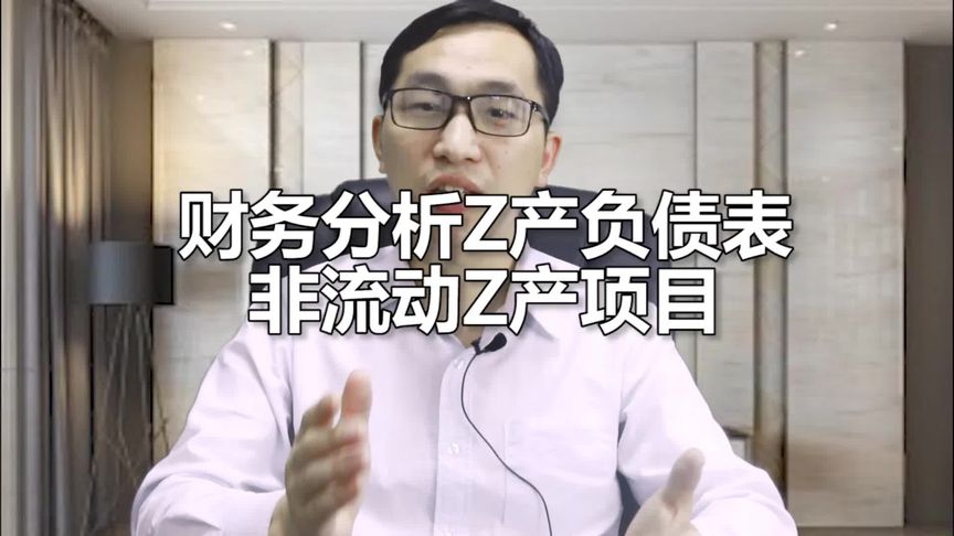 财务分析资产负债表-流动和非流动资产项目