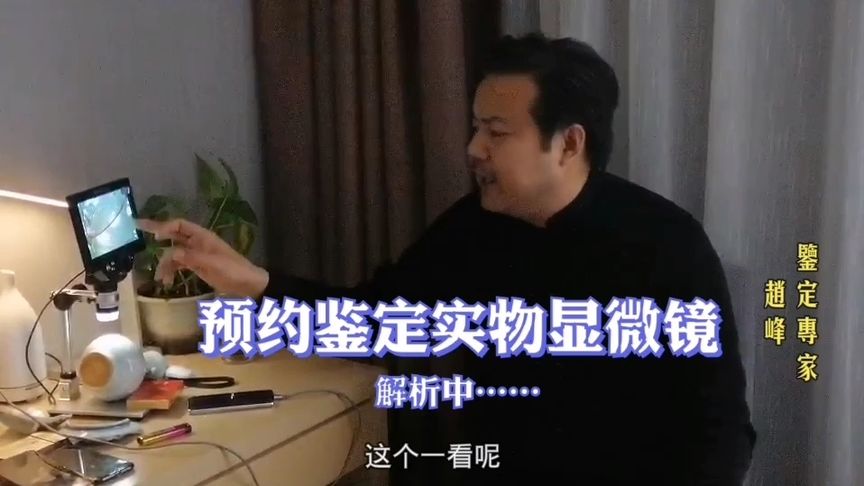 赵峰文物鉴定专家,与藏友面对面高倍显微镜实物解析