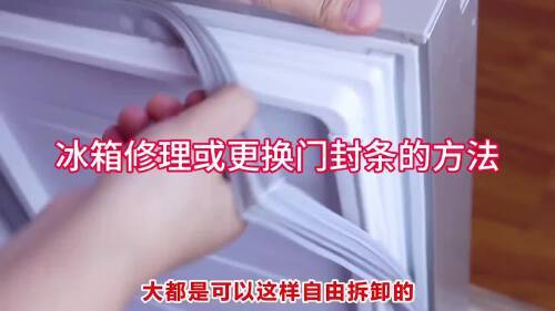 修理或更换冰箱门封条的方法