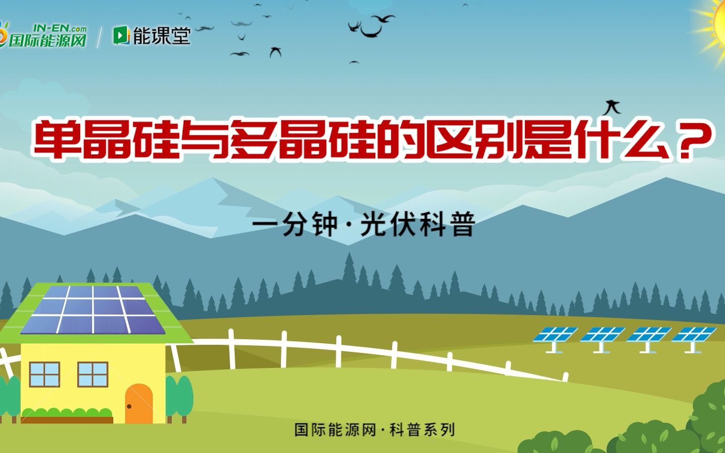 【一分钟 · 光伏科普】单晶硅与多晶硅的区别是什么?