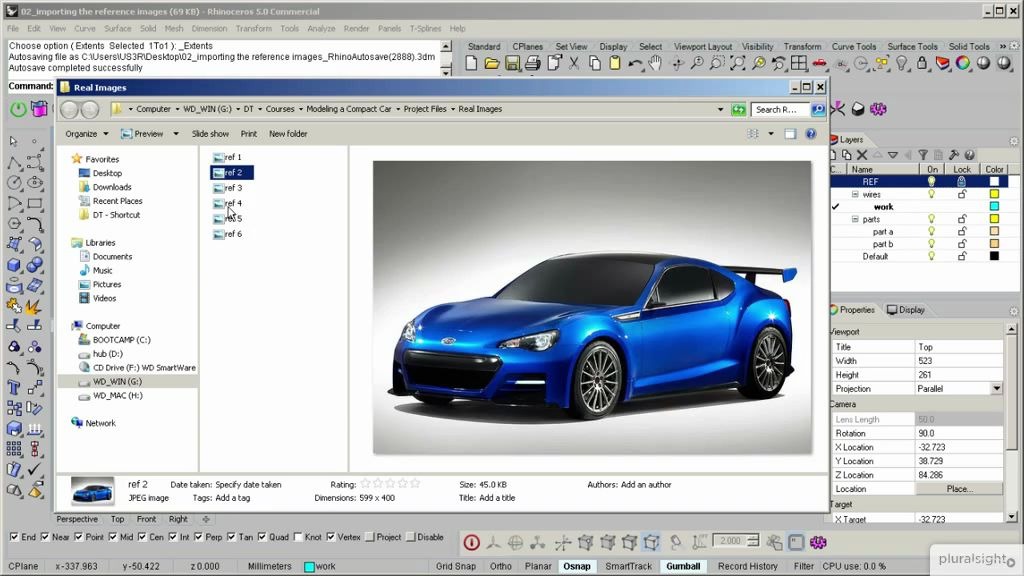 【rhino/TS】今天给自己买台宝马 犀牛rhino 基于Ts样条有机复杂形状...