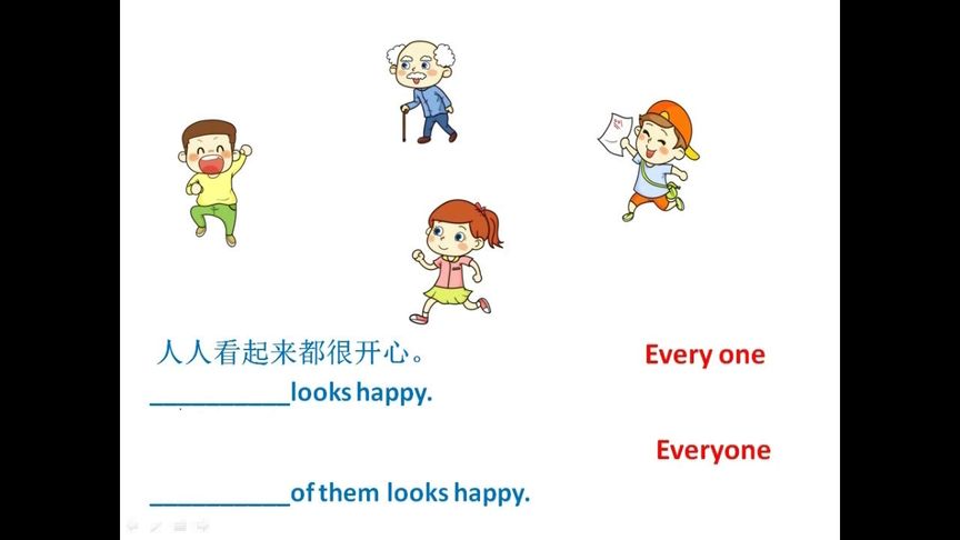 举一反三快速英语讲解everyone every one区别
