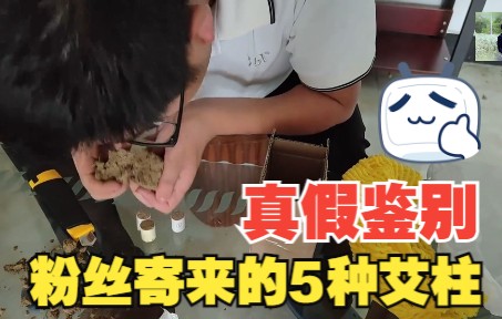 帮粉丝鉴别寄来的五种艾柱,顺便教大家如何区分真假,大家看看都有...