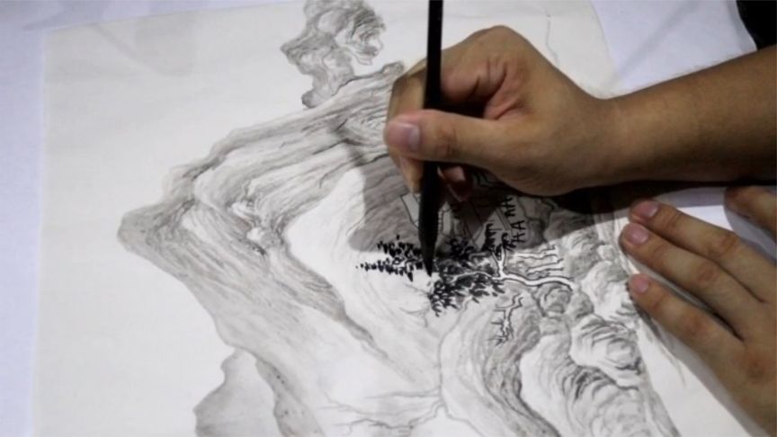 国画山水教程:山水画零基础教程(六)