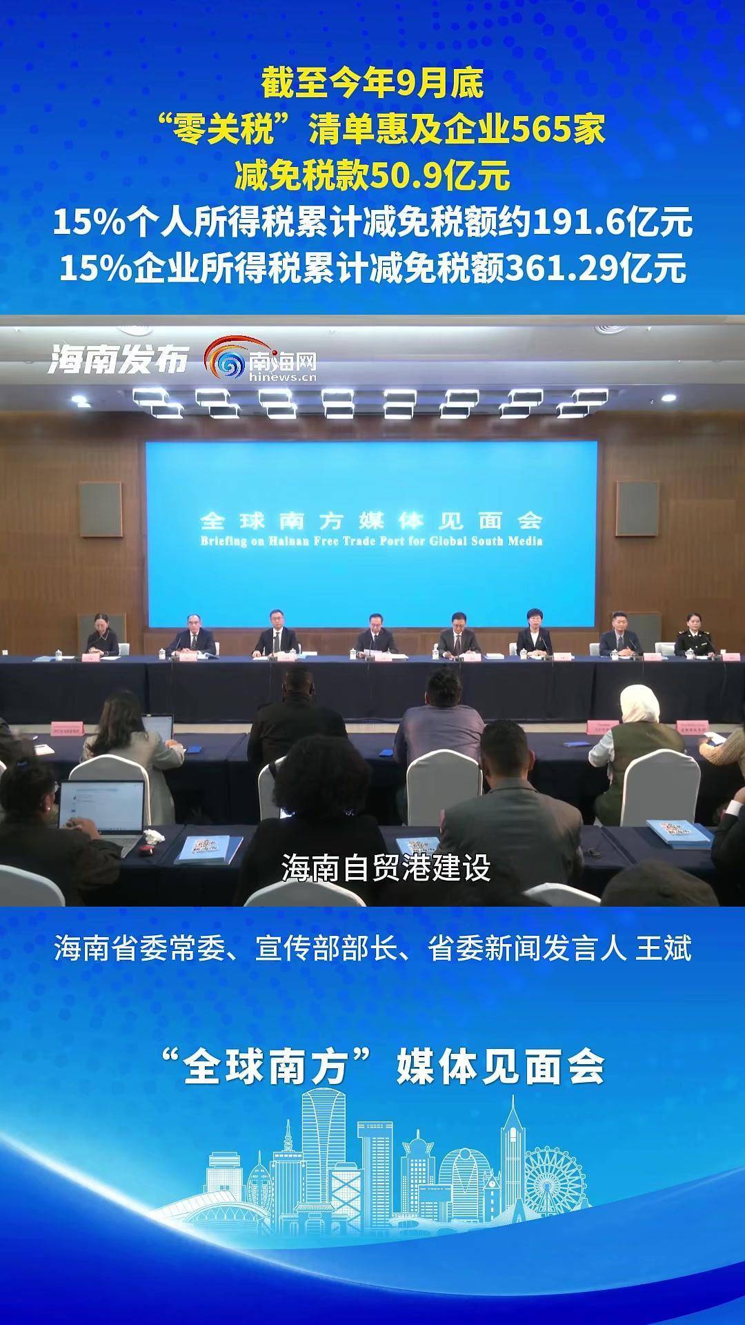 ...清单惠及企业565家,减免税款50.9亿元,15%个人所得税累计减免税额...