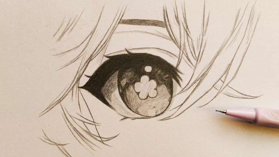 动漫人物眼睛的画法,这样画太简单了一看就会!快来和我一起画