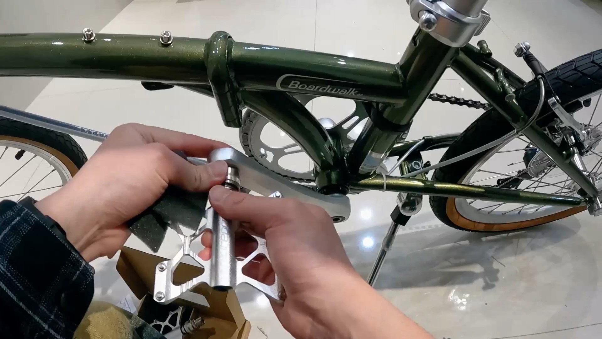 沉浸式开箱:大行 d7 折叠自行车ߚ