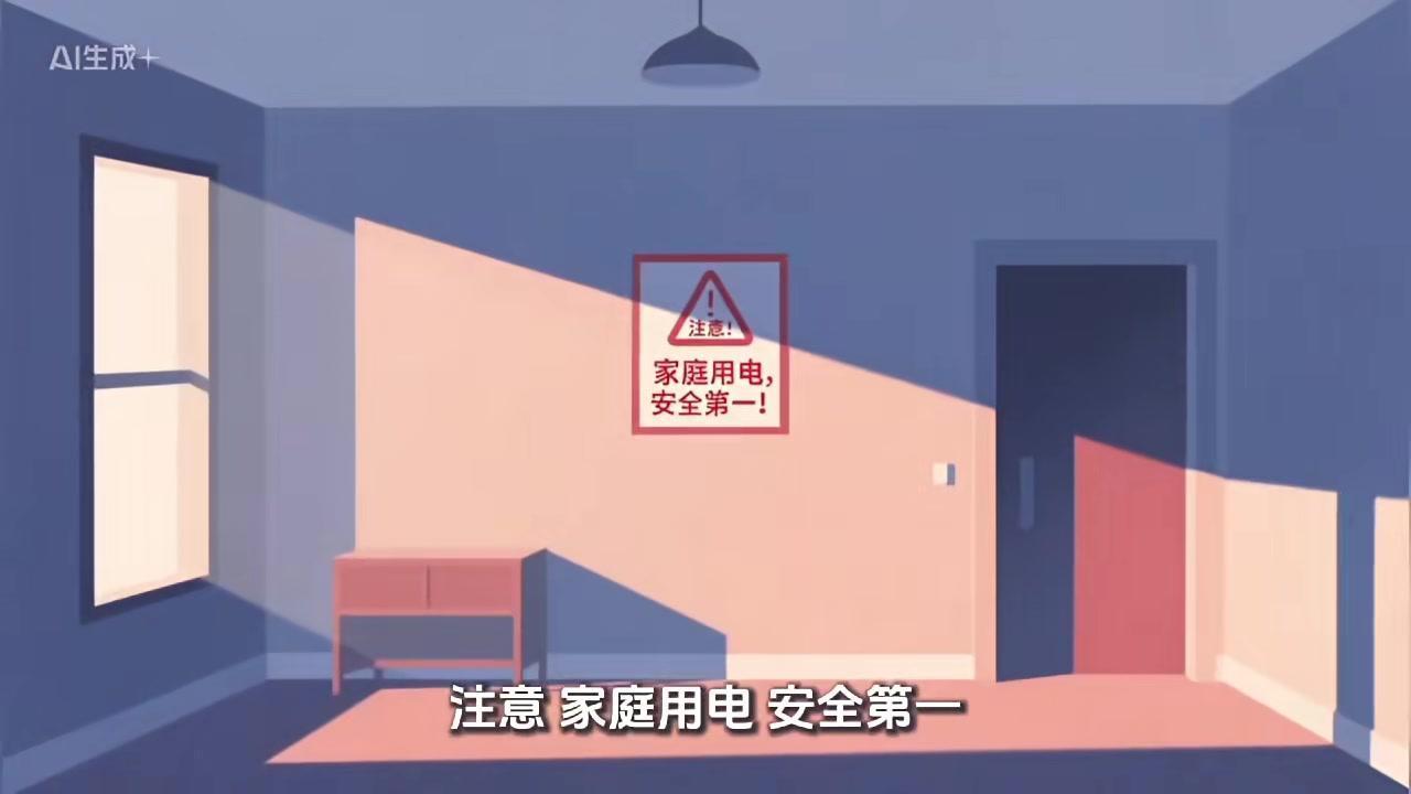 安全用电就是守护我们全家人的幸福(制作:张艳)