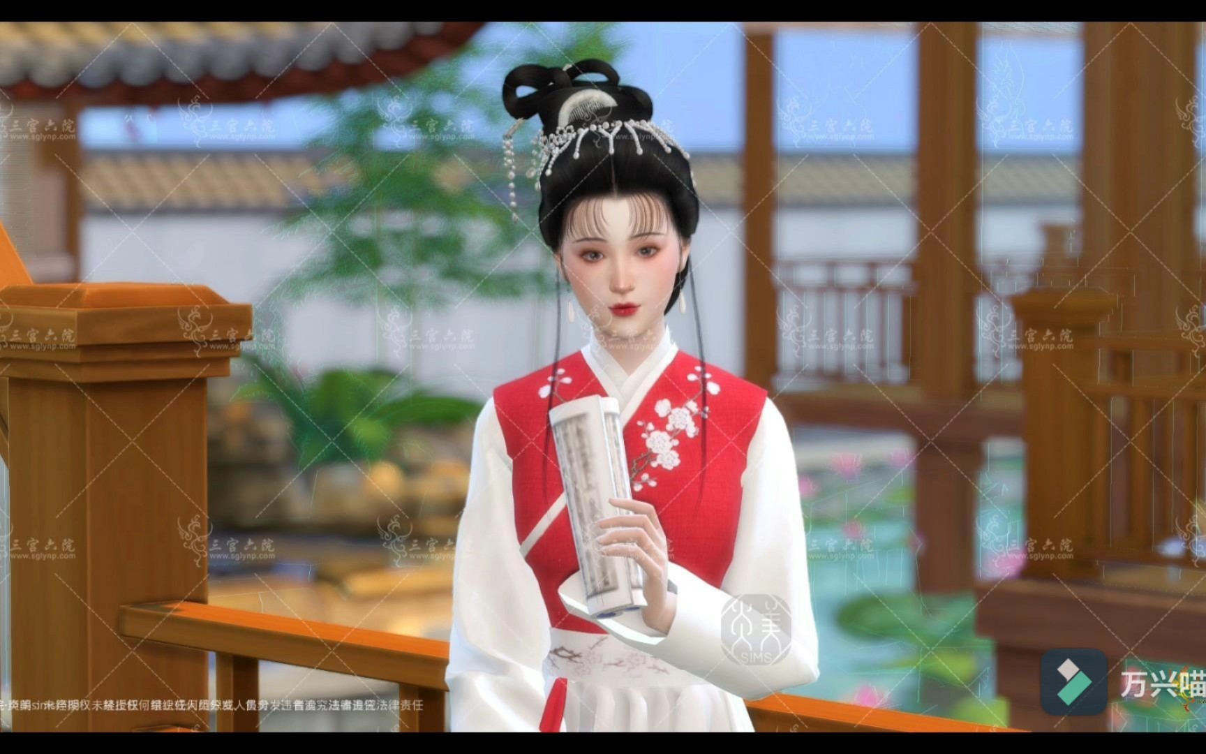 【狮面帮你找模组 模拟人生篇】130-林黛玉服饰/斗篷+动作