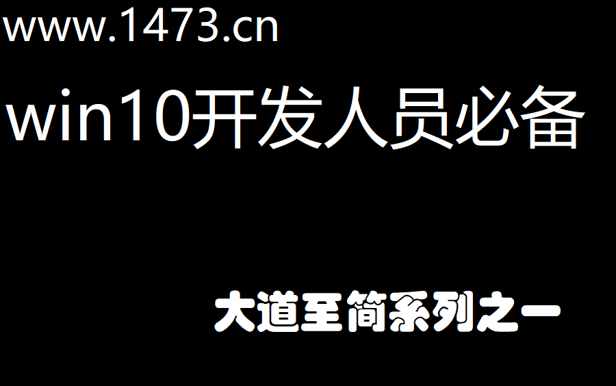 win10开发人员安装与使用教程-开发人员必备