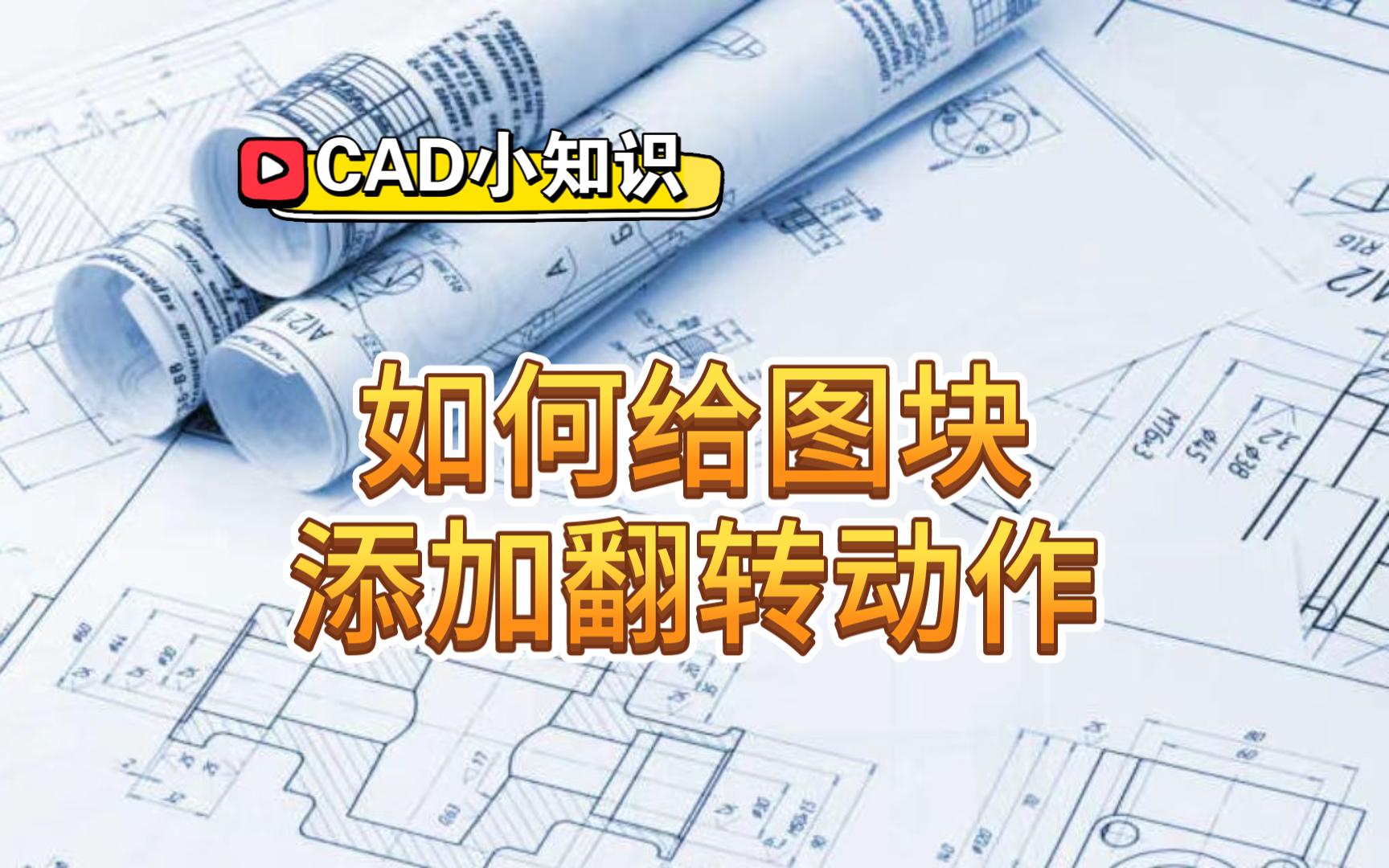 10如何给图块添加翻转动作