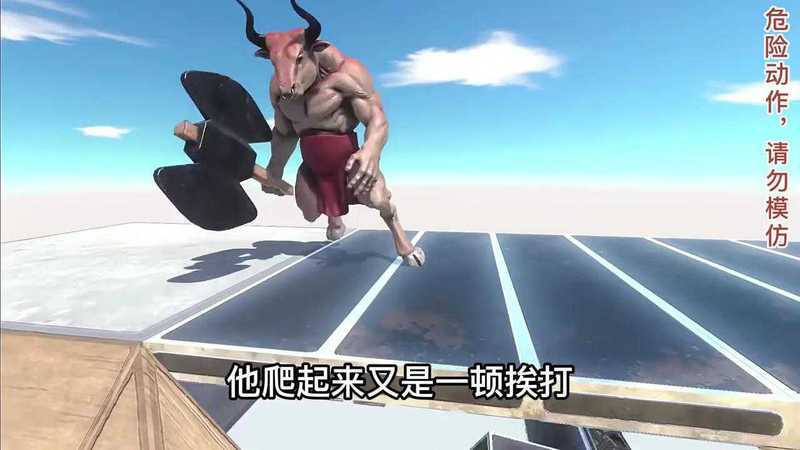 动物战争模拟器:惊险地刺挑战!迅猛龙腿都吓软了,动都不敢动!