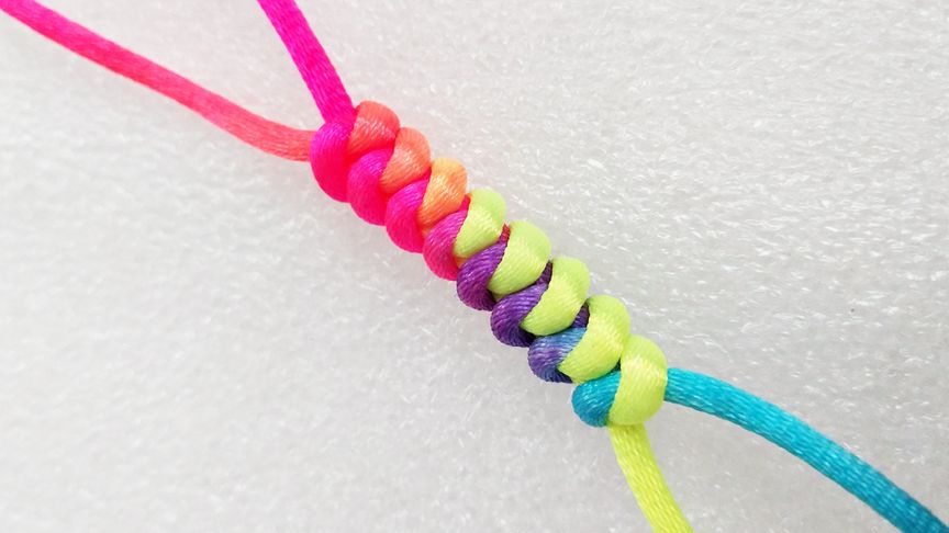 红绳编织:蛇结编法,新手必学