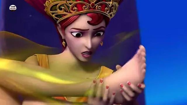 一部趣味动画,芭比公主化身美人鱼,直接成为了海底之王