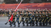 2020年10月1日国庆节,北京天安门升国旗仪式,现场唱国歌!