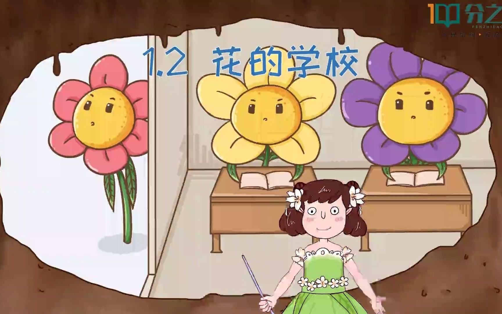 语文三年级上册1.2花的学校