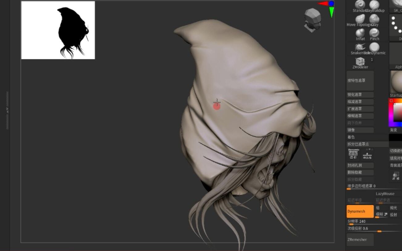 【zbrush】从z球开始,做一个次世代游戏角色模型