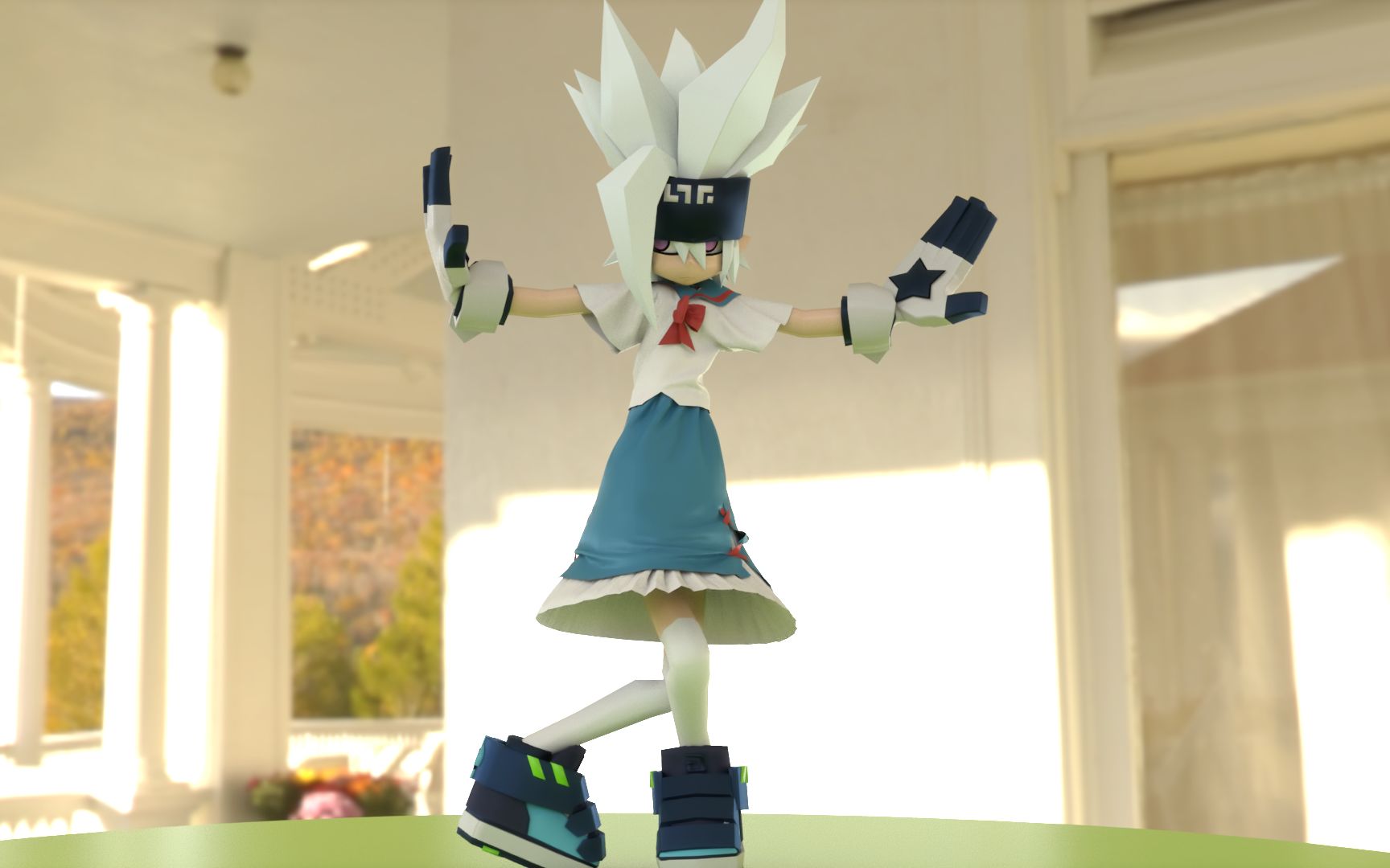 【凹凸世界3D/布料解算】格瑞FUN套裙重置,俺又好了( • ̀ω•́ )✧