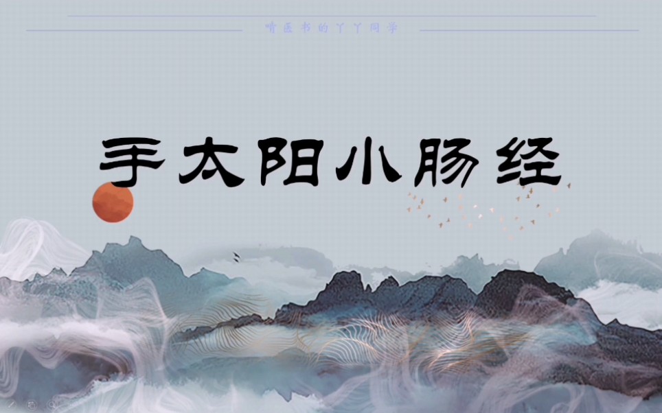 【针灸学】手太阳小肠经常用穴位
