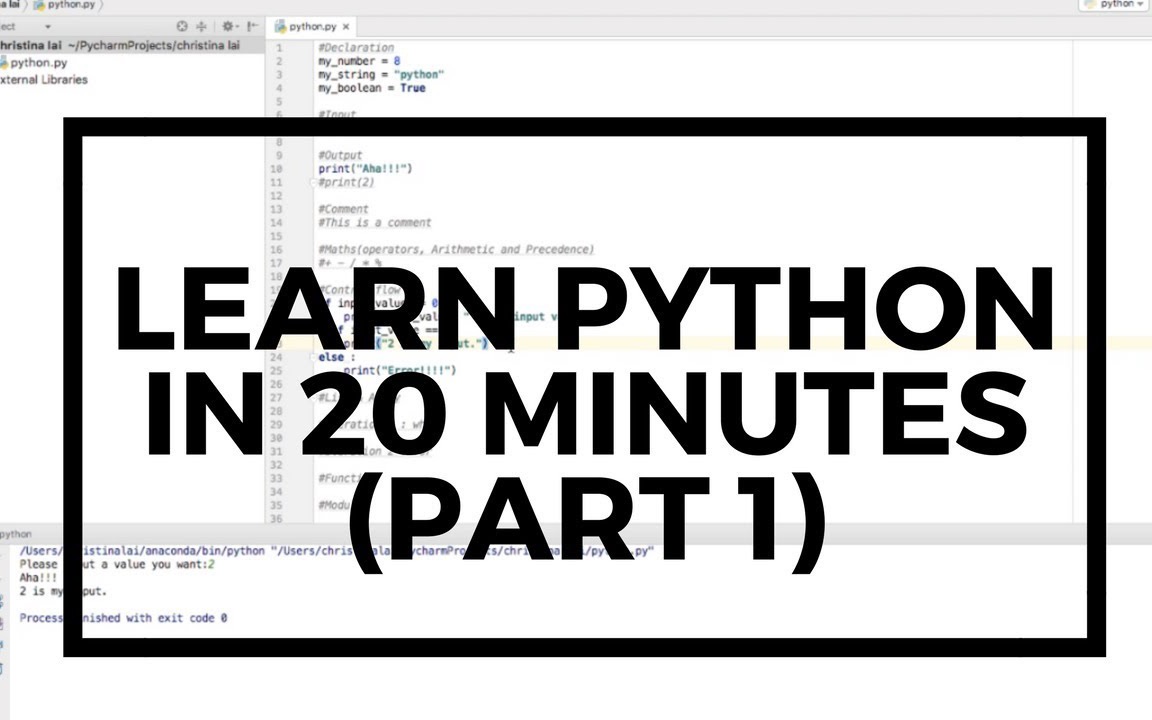二十分钟速成Python编程语言(Part 1)