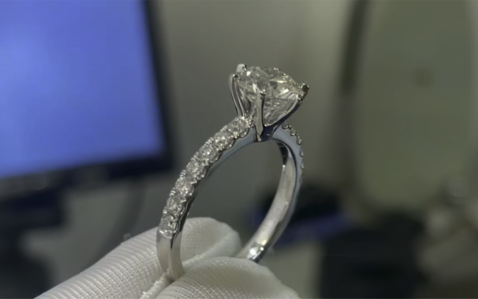 培育钻石戒指,感谢北京的客户