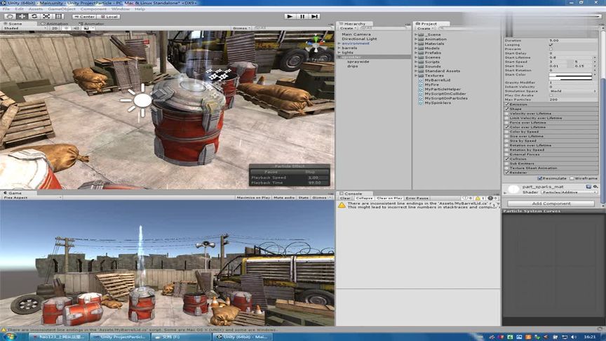 Unity粒子系统入门:第48讲,案例之碰撞回调函数的应用脚本