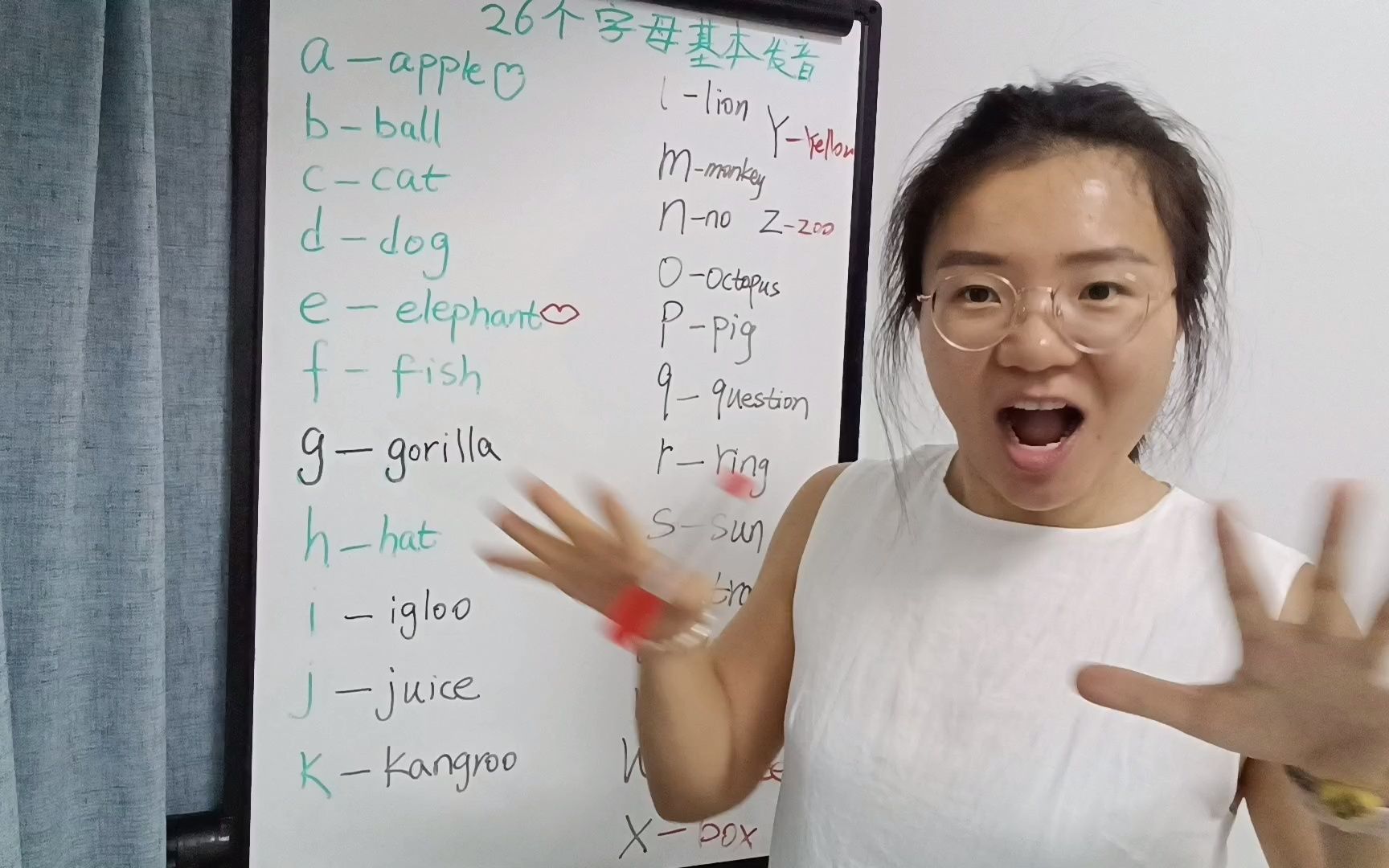 26个字母的基本发音 Phonics-a is for apple