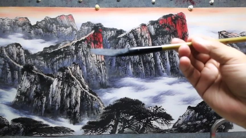 简单易学的国画山水入门教程之一