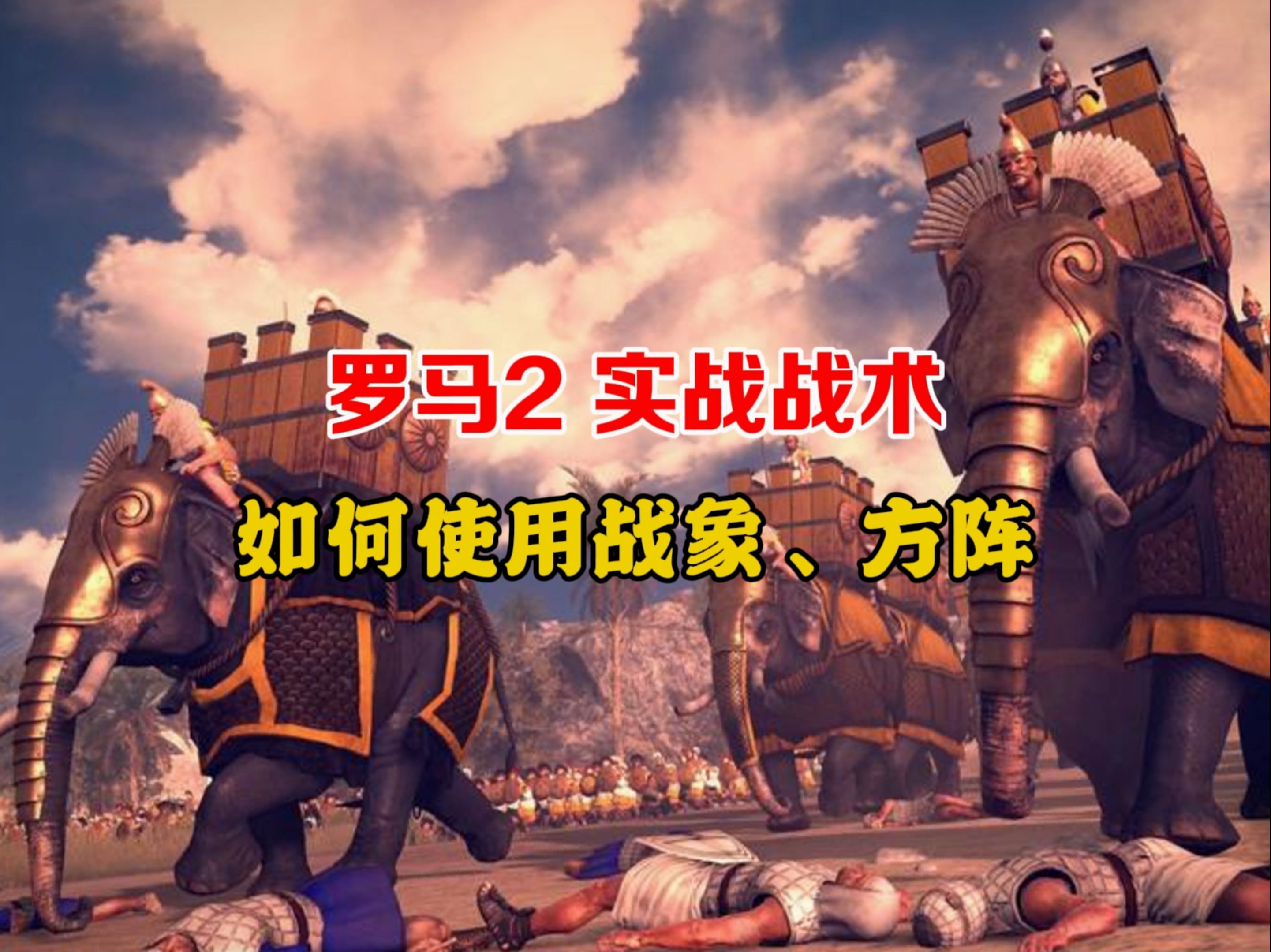 【罗马2全面战争】DEI模组实战战术——如何使用战象、方阵_单机...
