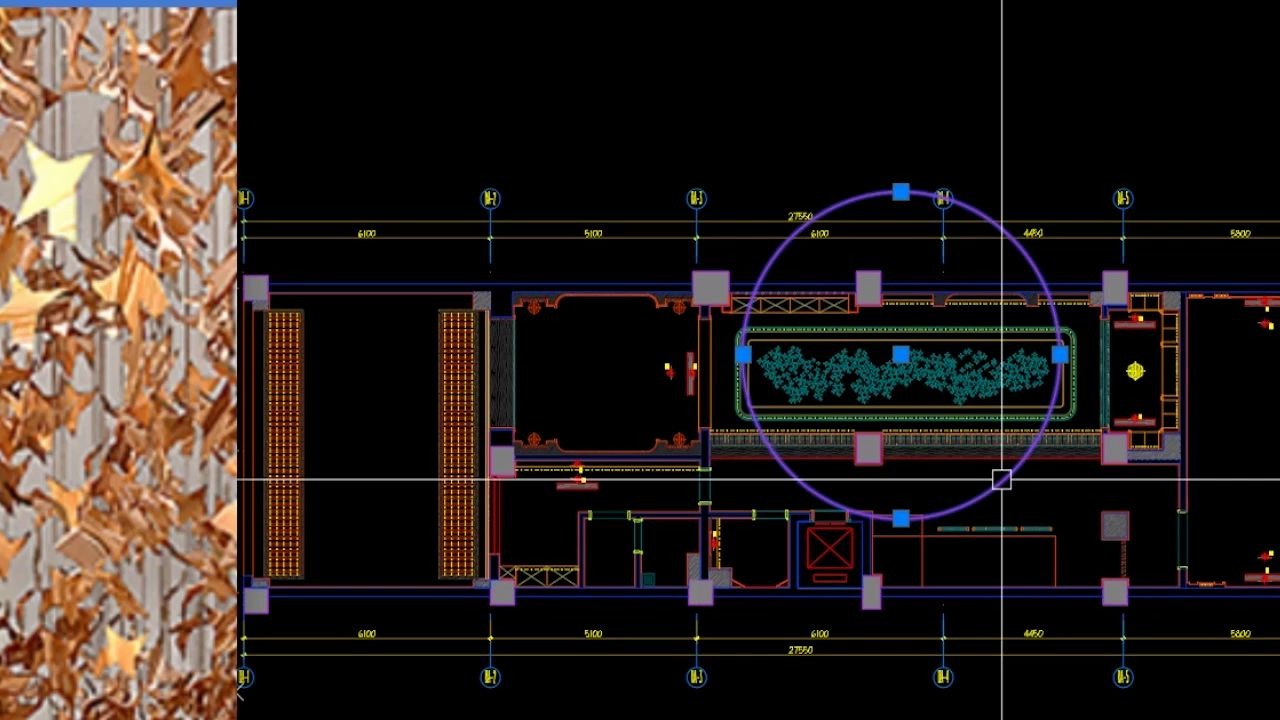 【CAD】天花吊顶的动态块组成及镜像操作