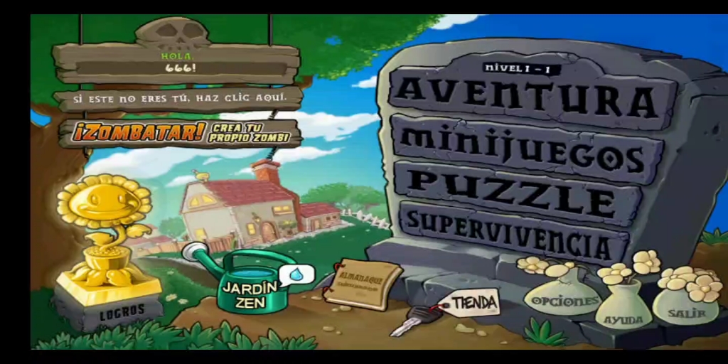 植物大战僵尸西班牙年度版(用ExaGearED302)_植物大战僵尸