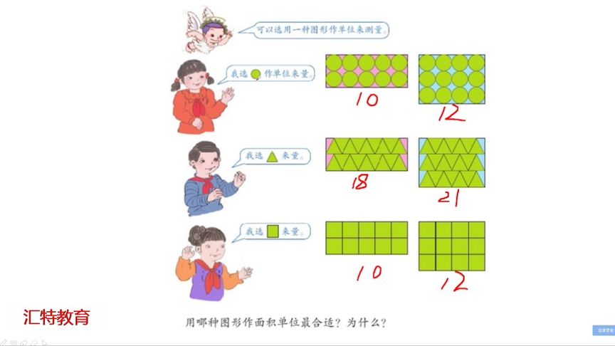 小学数学《面积和面积单位》教学视频