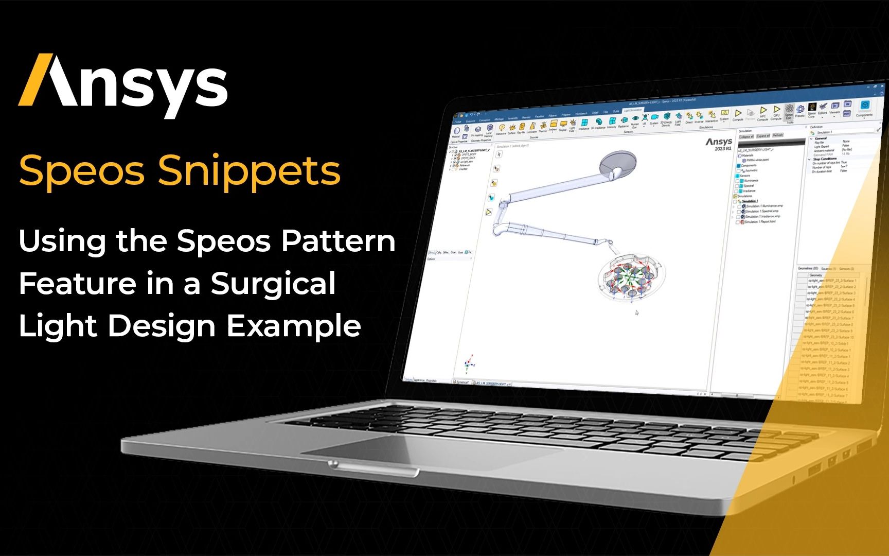 ANSYS Speos手术无影灯的光学设计应用