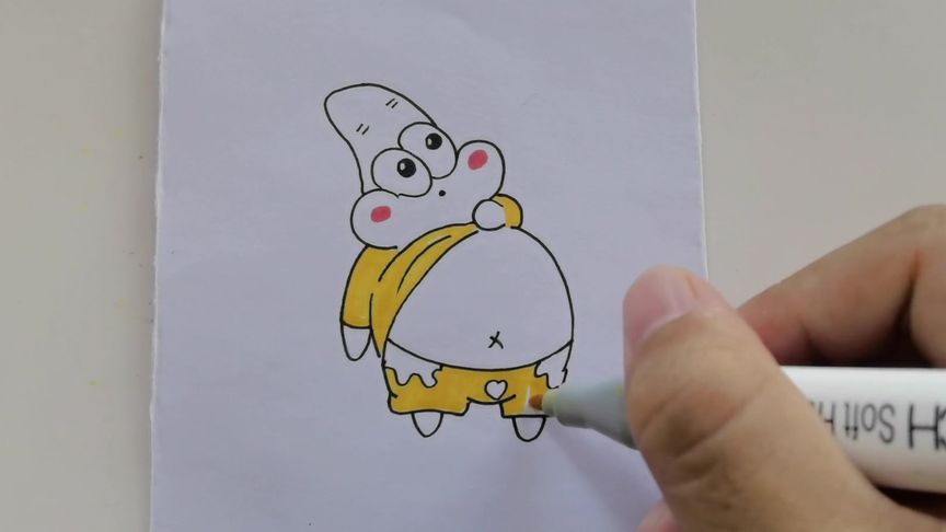 派大星绘画教程来啦!#画画 #派大星 #简笔画