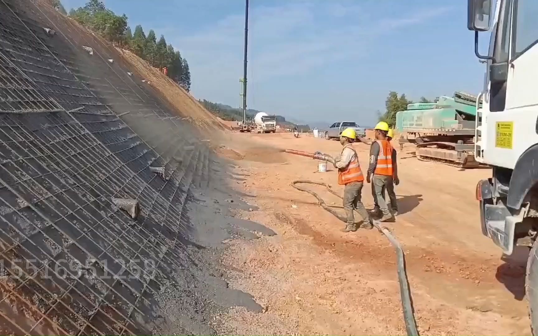 90A型液压湿喷机边坡混凝土喷射机护坡支护喷浆机一人轻松喷浆
