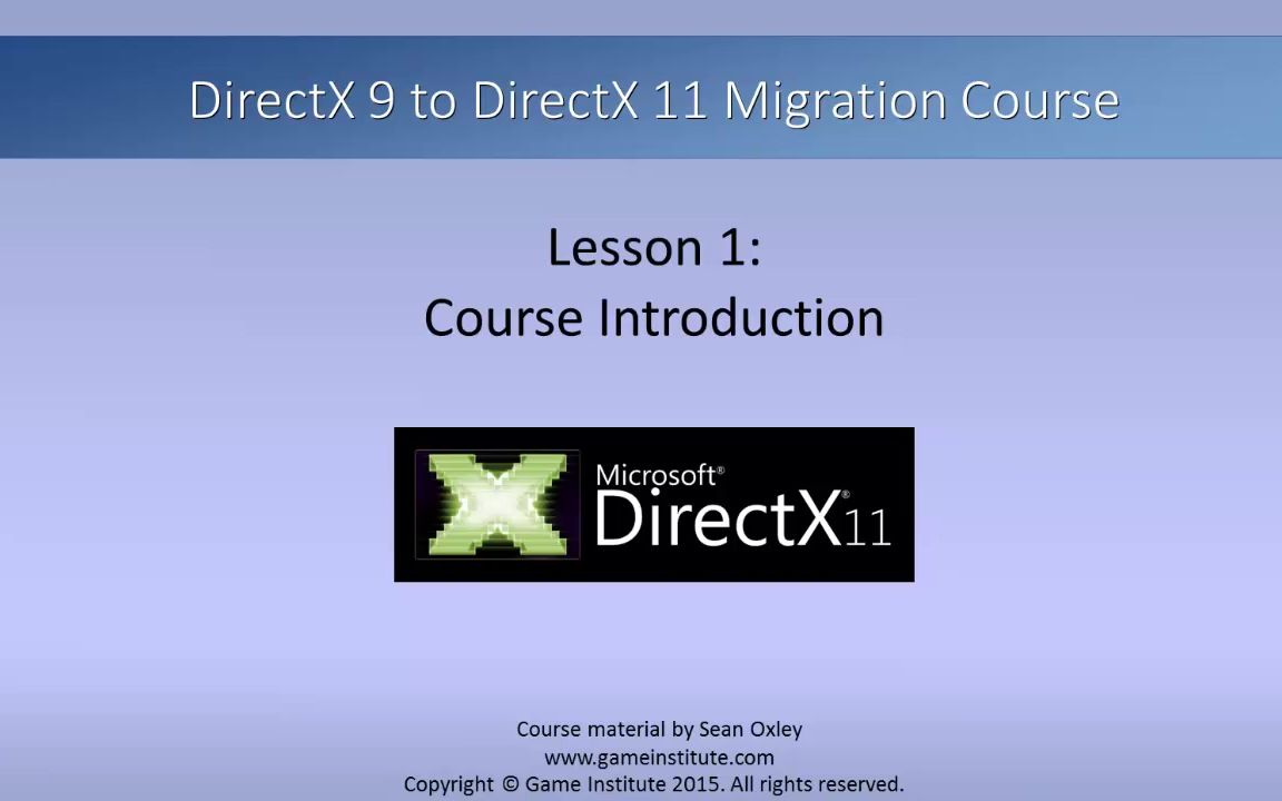 DirectX 11 图形编程教程 Game Institute - DirectX 11 Graphics ...