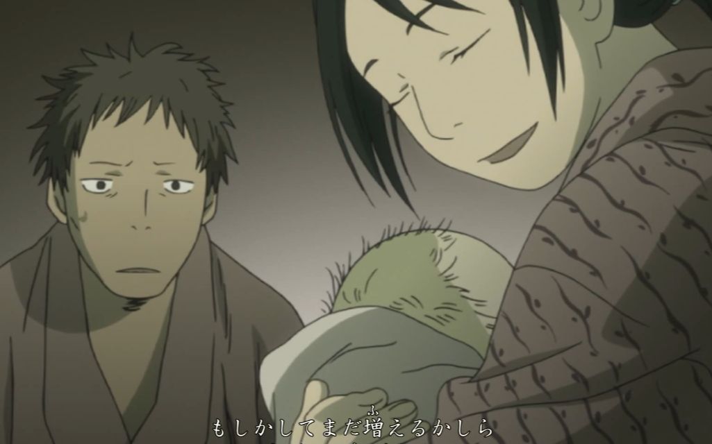 动画短片《虫师之绵胞子》女子被绵虫寄生,每隔半年生一个小孩