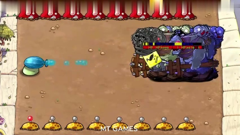 PvZHybrid 所有带有黄金西瓜子弹的植物对战99个巨型僵尸 谁会赢