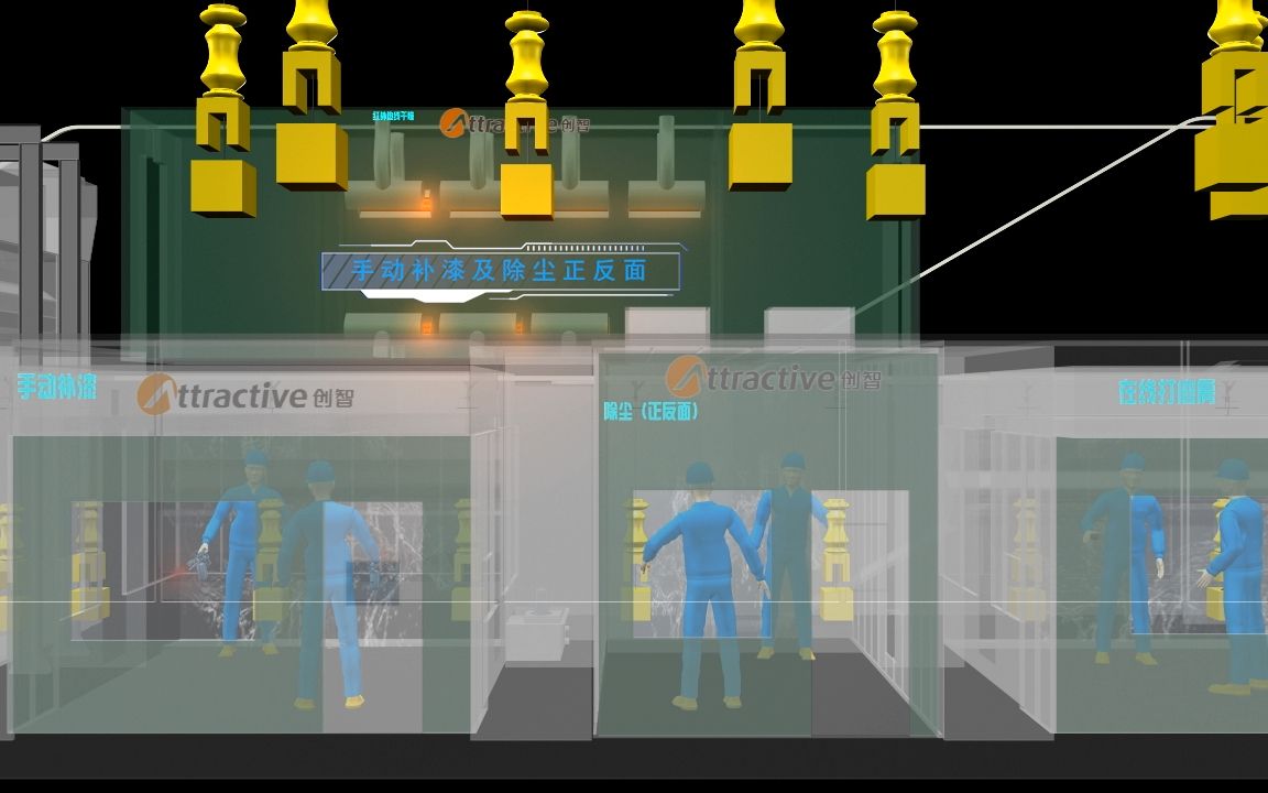 自动化涂装设备厂家直销-广东创智3D效果