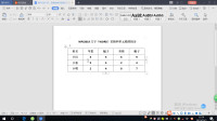 WPS2019文字(WORD)表格和单元格的拆分