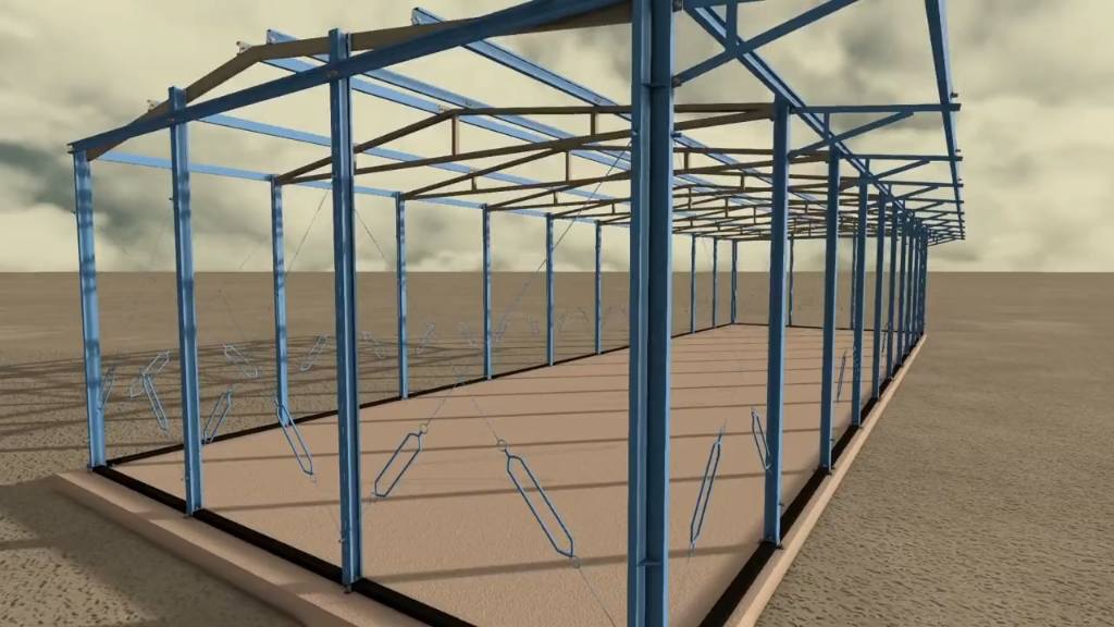 彩钢板房安装过程,k式活动板房安装视频。