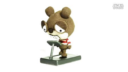 原创定格动画《嘟嘟熊》是用毛线织的角色哦