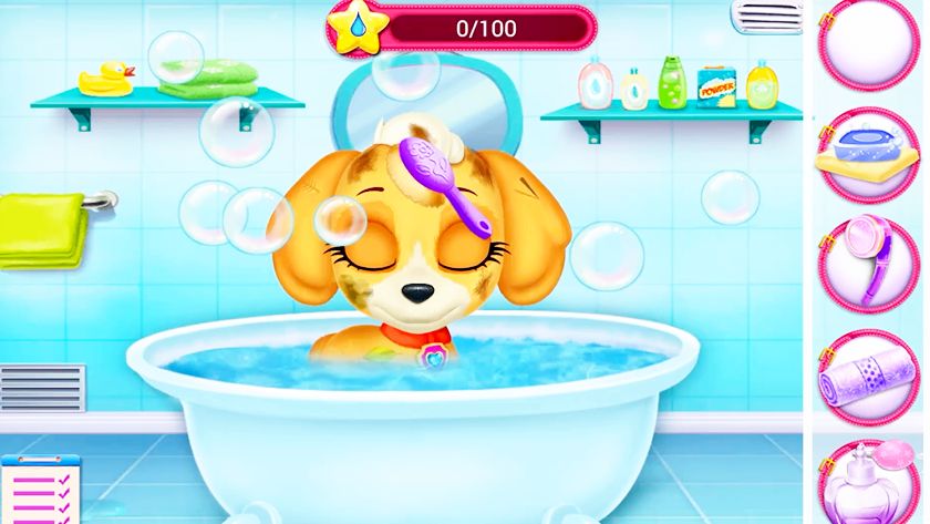 帮小狗洗澡,趣味少儿动画