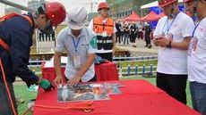 果然视频|青岛建筑施工企业安全生产管理人员比拼职业技能