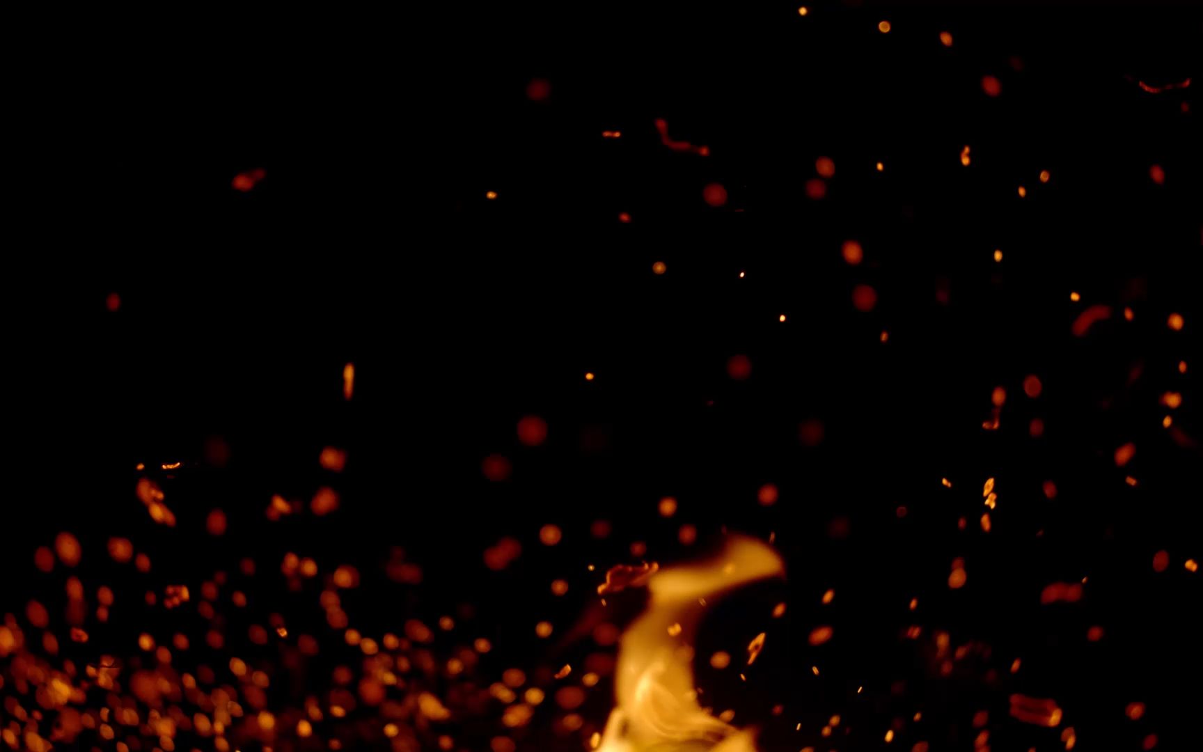 4K88组燃烧火焰火花漂浮粒子动画特效合成视频素材 V35: Floating ...
